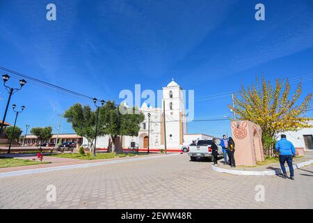 The mission church. Mission San Pedro y San Pablo del Tubutama Historic ...