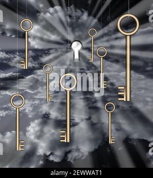 Combination lock and clouds Stock Photo - Alamy