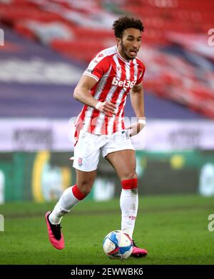 Stoke City's Jacob Brown during the Carabao Cup first round match at ...