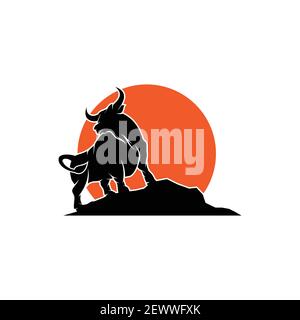 Taurus zodiac sign flat cartoon vector illustration Stock Vector Image ...