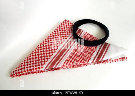 Arabic traditional clothing accessories Agal, Islamic cap and rosary ...