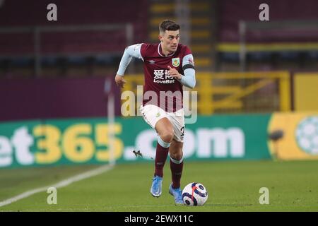 BURNLEY, ENGLAND. MARCH 3RD Matthew Lowton of Burnley during the ...