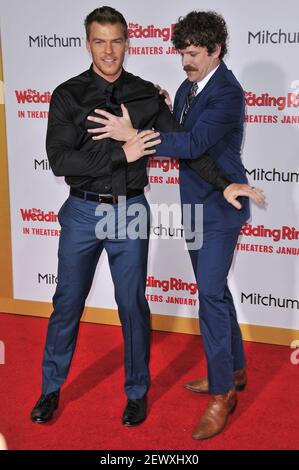 Alan Ritchson & Dan Gill playing around on the red carpet at "The ...