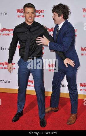 Alan Ritchson & Dan Gill playing around on the red carpet at "The ...