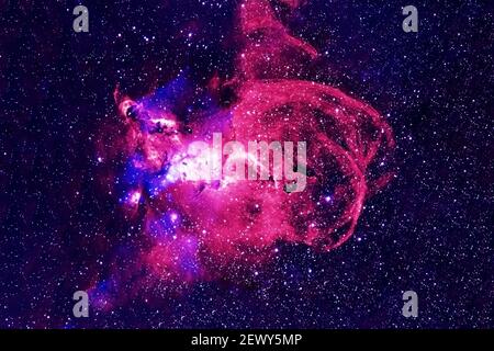 A beautiful colored galaxy. Elements of this image were furnished by ...