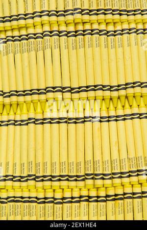 Nanette Lepore's "unmellow yellow" Crayola sculpture for Bloomingdale's ...