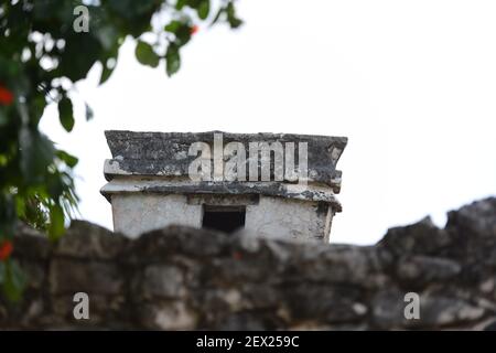 Temple of the Descending God (Templo del Dios Descendente), Mayan ruin ...