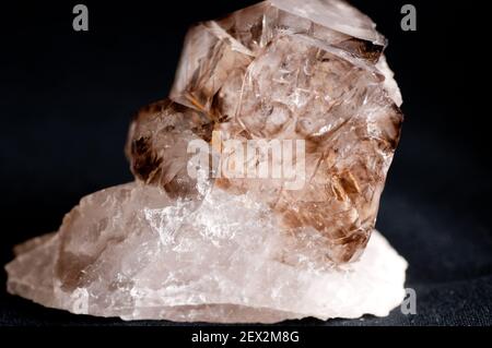 large dirty quartz crystal mineral sample with many facets Stock Photo ...