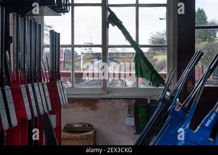 Signal Box at Goathland, North York Moors, North Yorkshire, United ...