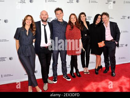 Tess Morris, Ben Palmer and Lake Bell attending the 2015 Tribeca Film ...