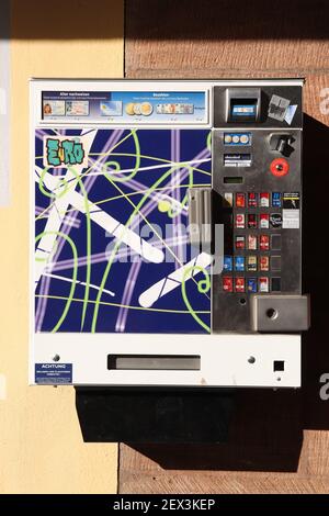 Cigarette vending machine, Germany Stock Photo - Alamy