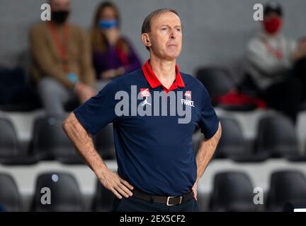 Podgorica, Montenegro. 20th February, 2021. Isaia Cordinier of France ...