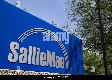 A logo sign outside the headquarters of SLM Corporation, also known as ...