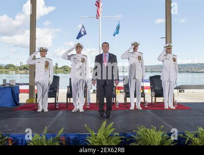 U.S. Navy Adm. Scott H. Swift speaks with U.S. Marine Corps Lt. Gen ...