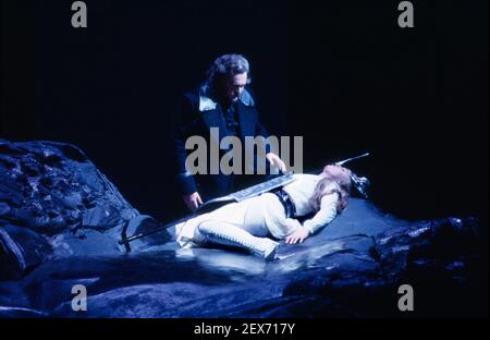 Anthony Raffell (Wotan), Linda Esther Gray (Brunnhilde) in THE VALKYRIE ...