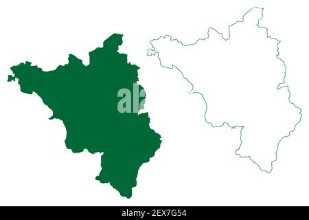 Jamui district (Bihar State, Munger division, Republic of India) map ...