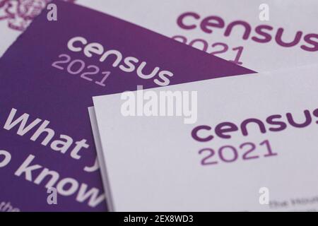 LONDON, UK - February 2021: Leaflet for the official England and Wales ...