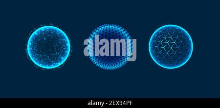 Different energy protection spheres set Stock Vector Image & Art - Alamy