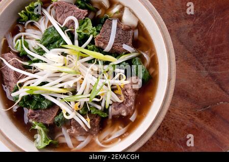 short rib beef pho, a delicous vietnamese dish Stock Photo - Alamy