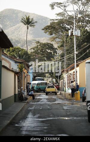 the village of choroni on the caribbean coast in Venezuela Stock Photo ...