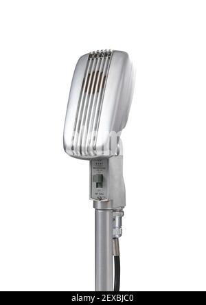 Front view of a 1950s-60s microphone Stock Photo - Alamy