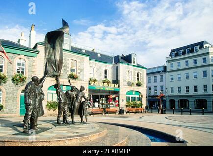The bronze Liberation Sculpture in Liberation Square at St Helier ...
