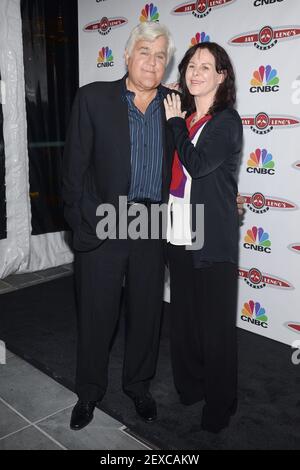 (L-R) Jay Leno and Mavis Leno attend Jay Leno's Garage Premiere Event ...
