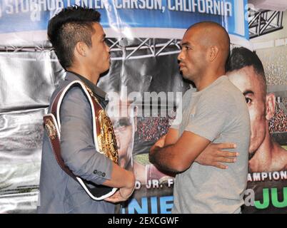 (L-R) Featherweight Boxers Jason "El Nino" Pagara from the Philippines ...