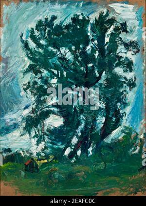 Chaim Soutine artwork entitled Landscape with Character Stock Photo - Alamy