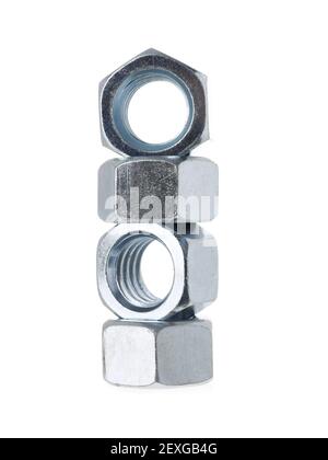 Macro shot of steel bolts Stock Photo - Alamy