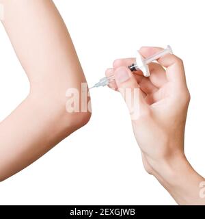 Hand intra articular injection Stock Photo - Alamy