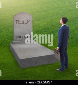 The businessman mourning the death of success Stock Photo - Alamy