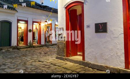 PARATY, BRAZIL - Feb 11, 2019: Paraty, beautiful Brazilian city of ...