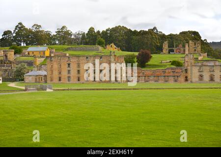 Port Arthur Ancient historic building for the prisoners in Tasmania ...