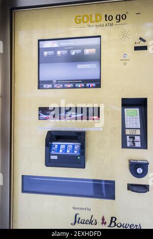Gold to Go vending machine in Burj Khalifa in Dubai United Arab ...