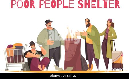 Homeless Man Family Beggar Jobless Stick Figure Pictogram Icon Stock ...