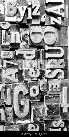 Metal Type Printing Press Typeset Obsolete Typography Text Letters Sign ...