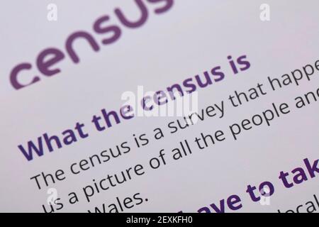 LONDON, UK - February 2021: Leaflet for the official England and Wales ...