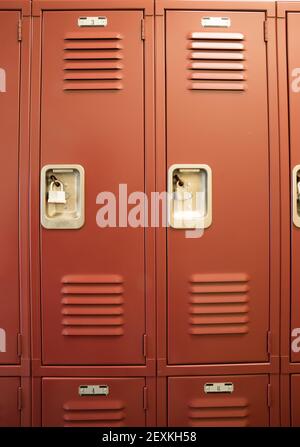 Student Lockers University School Campus Hallway Storage Locker College ...