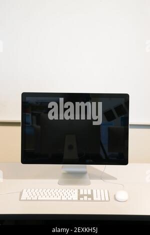 Computer Lab College Campus Lecture Hall Dry Erase Board Monitor Stock ...