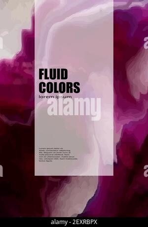 Artistic covers design. Creative fluid colors backgrounds Stock Vector ...