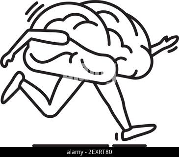 human brain cartoon icon Stock Vector Image & Art - Alamy