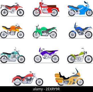 Motorcycle Racing Colored Cartoon Illustration Stock Vector Image & Art ...
