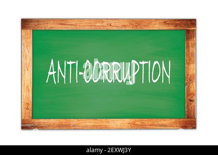 ANTI-CORRUPTION text written on red grungy stamp sign Stock Photo - Alamy