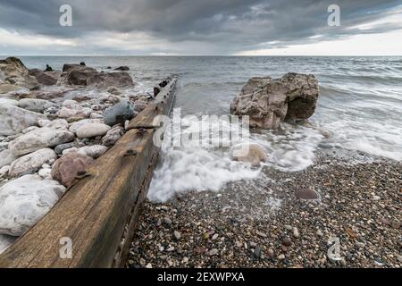 Llanddulas beach on the North Wales coast UK Stock Photo - Alamy