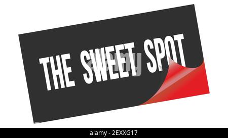 THE SWEET SPOT text on black grungy rectangle vintage stamp Stock Photo ...