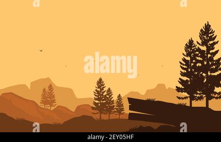 The stunning color of the twilight sky with extraordinary natural views ...