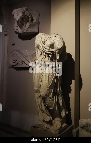 Statues in Istanbul Archaeological Museums, Istanbul City, Turkey Stock ...