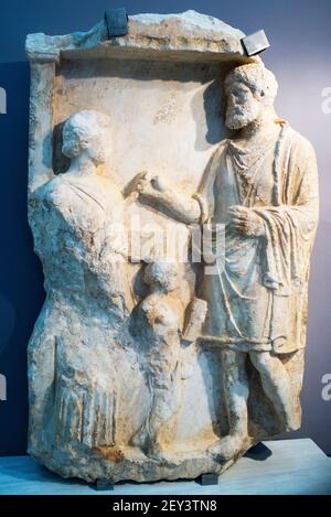 The Heraklion Archaeological Museum Late Roman Period bas relief horse ...