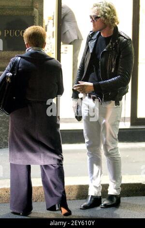 Fashion Designer Peter Dundas shops at Emilio Pucci in Milan, Italy on ...